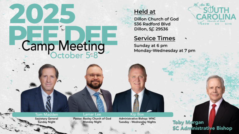 Calendar & Event Downloads - South Carolina Church of God